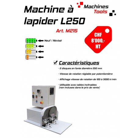 Machine à lapider Swiss Machines 250 à vendre